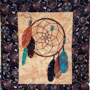 Dream Catcher Quilt Pattern - an Arlene Walsh Design, Southwest Pattern, Fused Applique - Etsy