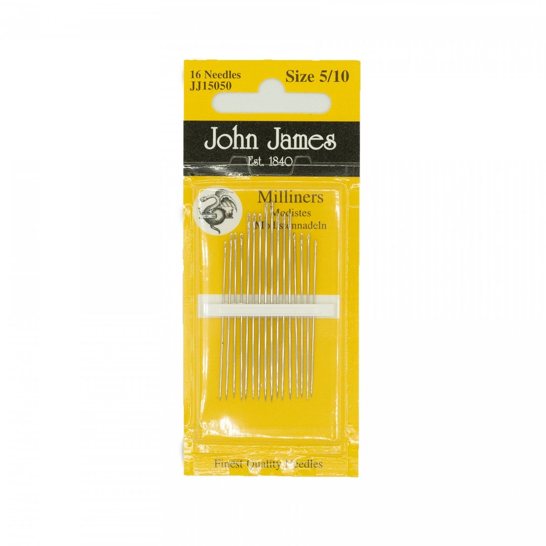 John James Milliners / Straw Needles Assorted Sizes 5/10 16ct # JJ150-5 ...