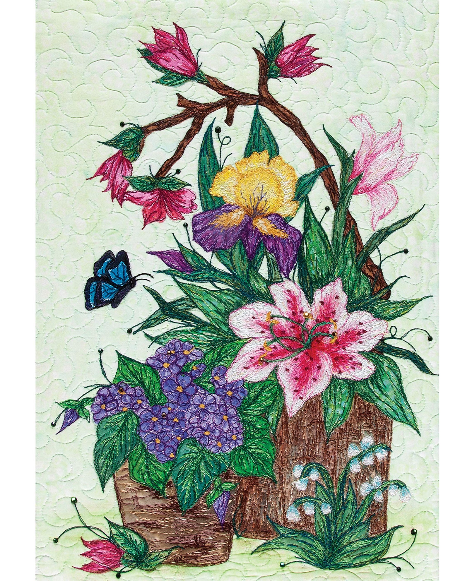 Thread Painting a Garden Quilt: A Step-by-step Guide to - Etsy