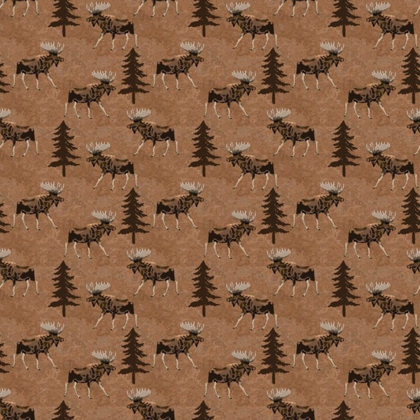 Moose Fabric - Etsy