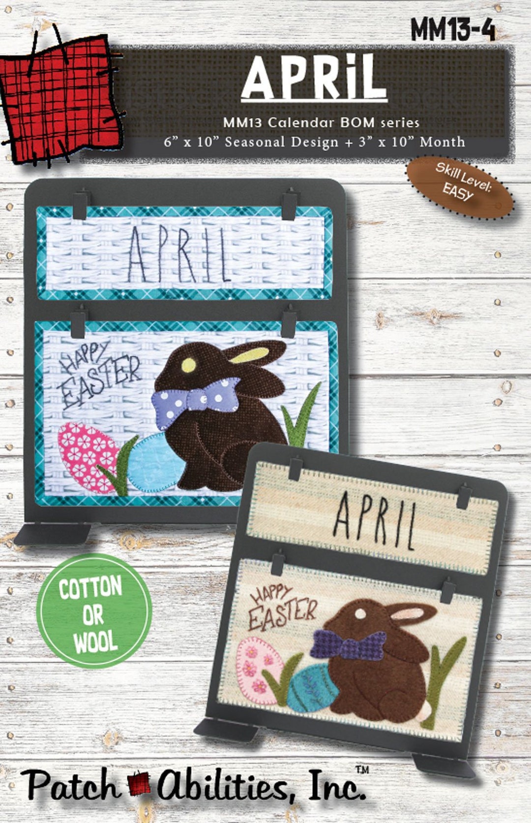 MM13-4 April Monthly Calendar Pattern - Calendar Series Stand Sold ...