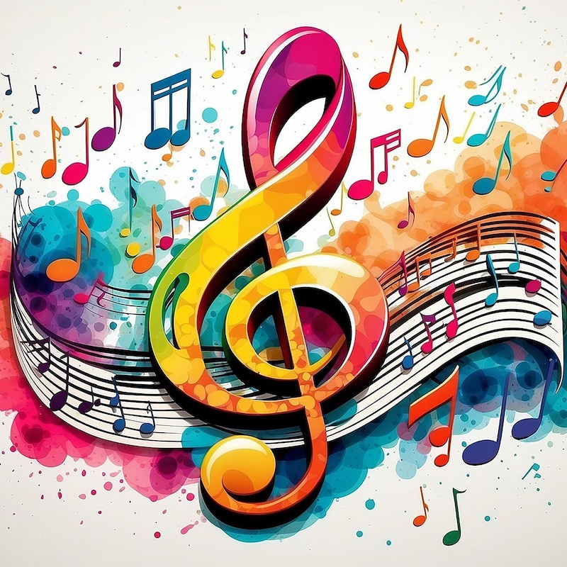 Musical Clef Fabric - Etsy