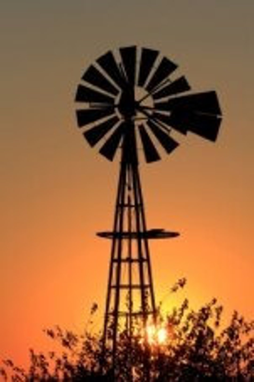 Windmill Sunset Fabric Panel - FAR-018, Panel Size is 16” X 24 ...