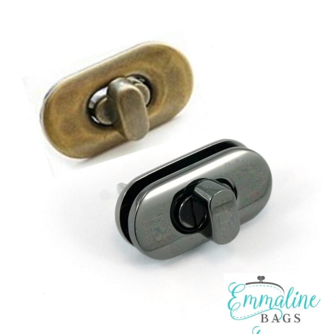 Emmaline Bags, Small Turn Lock, Antique Brass or Gunmetal, From ...