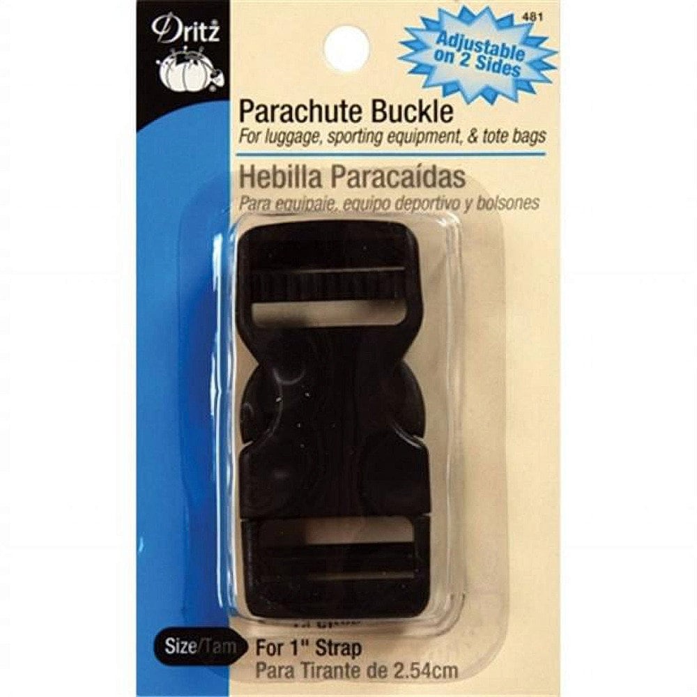 Dritz, Parachute Buckle 1 Inch Strap With Double Adjustment, One Black ...