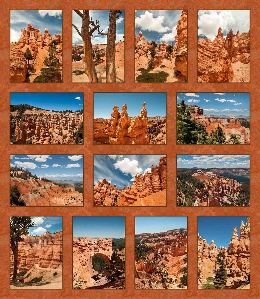 Bryce Canyon National Park Composite Fabric Panel, Quilt Panel ...