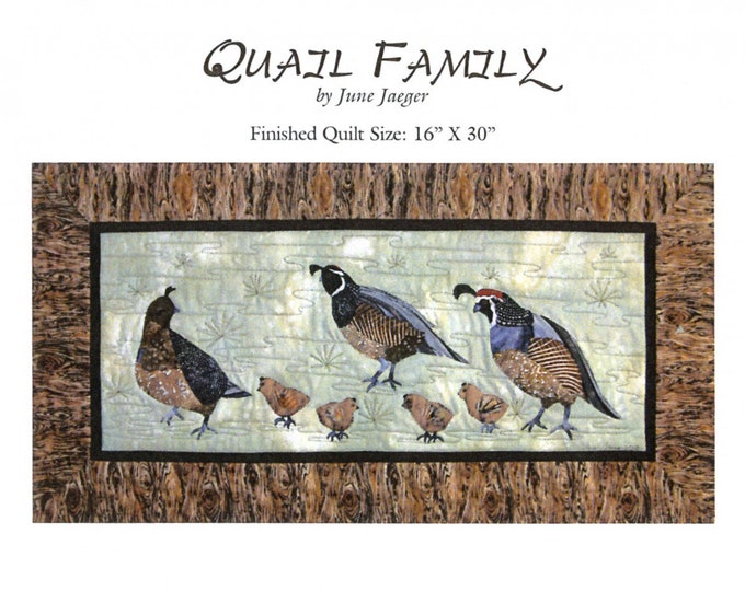 Quail Family - Pattern Designed by June Jaeger - Southwest Design - Etsy