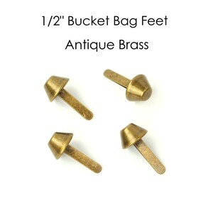 Bucket Bag Feet, Set of 4, Size 1/2