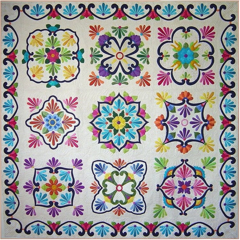 Fiesta De Talavera Quilt Pattern Designed by J. Michelle Watts ...