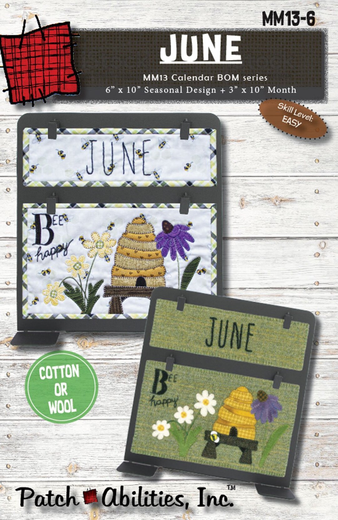 MM13-6 June Monthly Calendar Pattern and Button Pack - Calendar Series ...