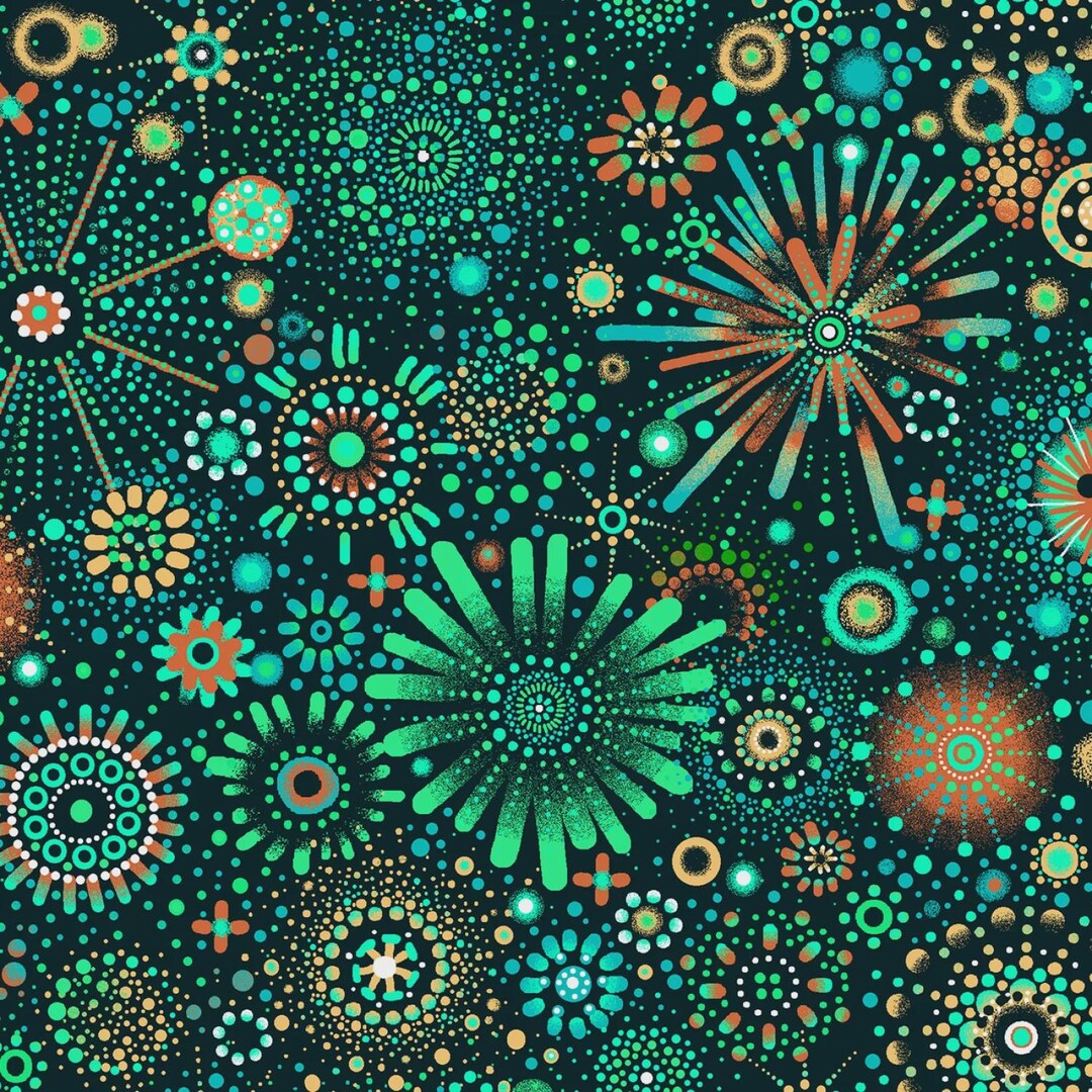 Oasis Fabric, Quilting Cotton, OA-598382 - Baiame's Spirit Medallions ...