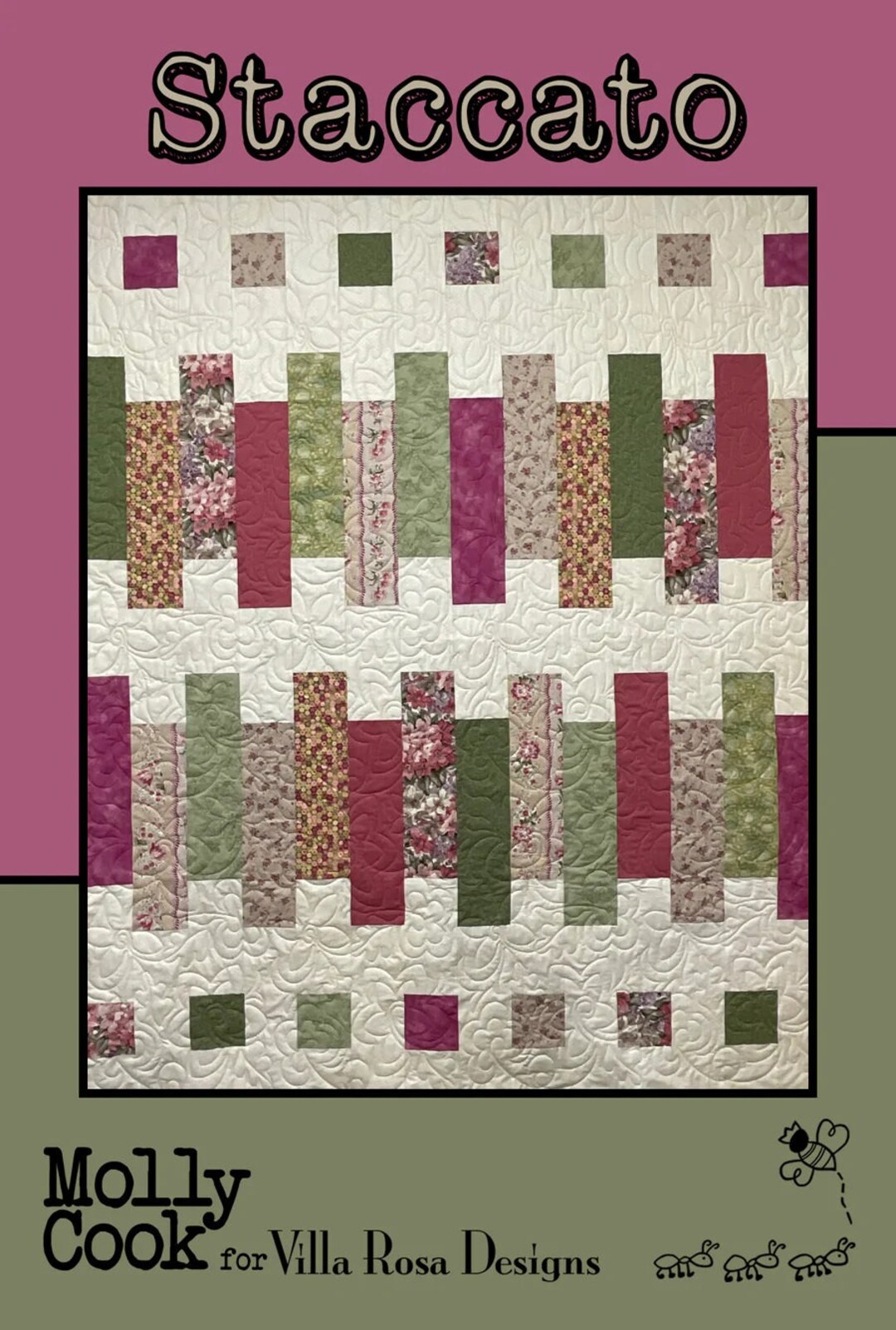 Staccato Pattern Card Villa Rosa Designs - Etsy