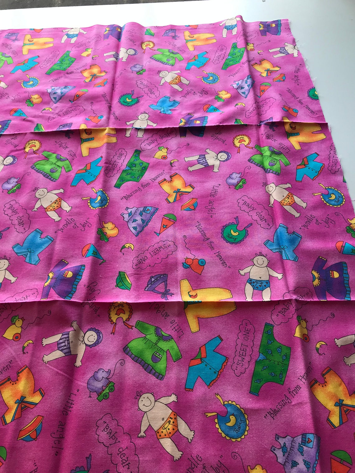 Panel de tela para bebés Oh Baby Tela de algodón 100% | Etsy