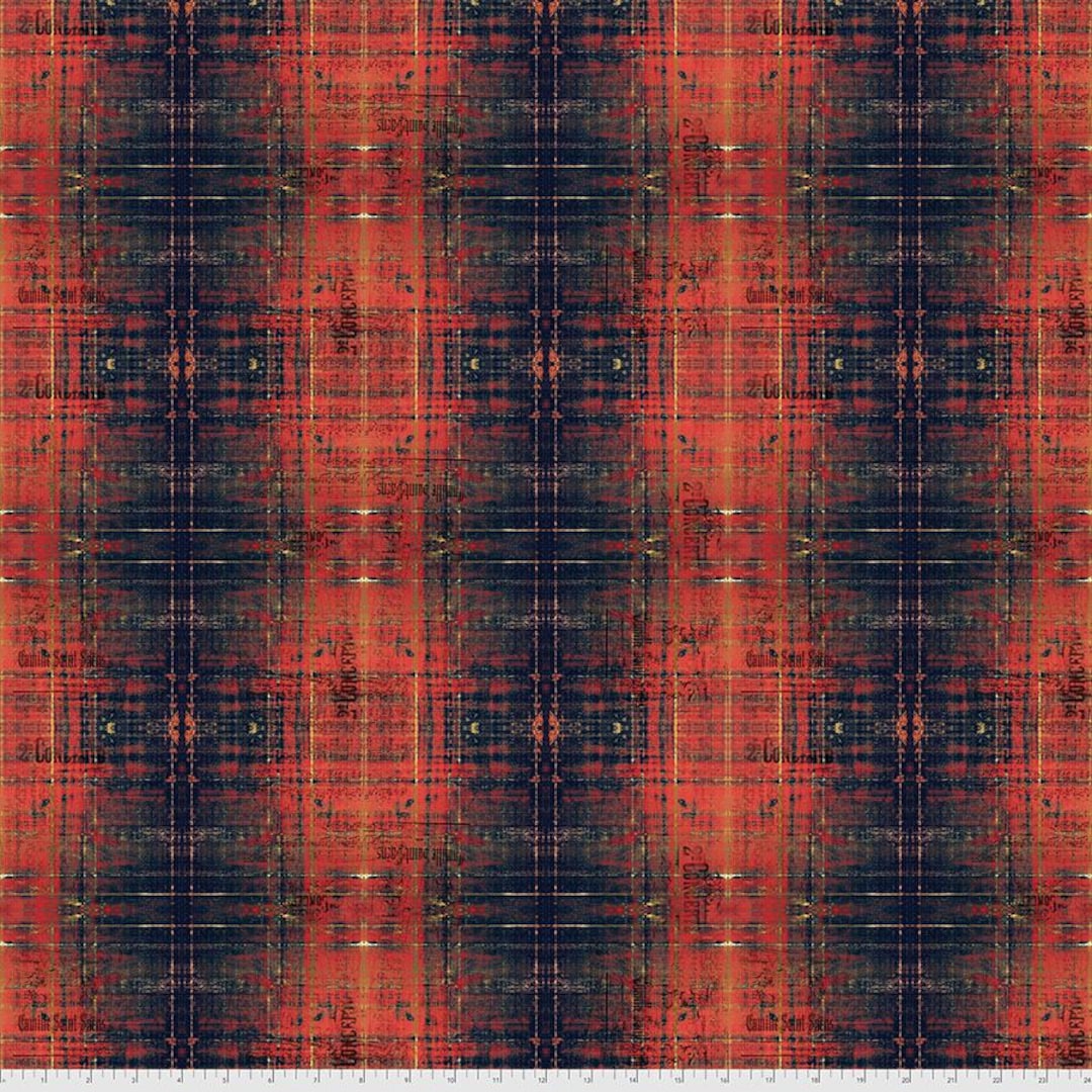 Tim Holtz Fabric, Quilting Cotton, Abandoned PWTH136.RUST, Tim Holtz ...