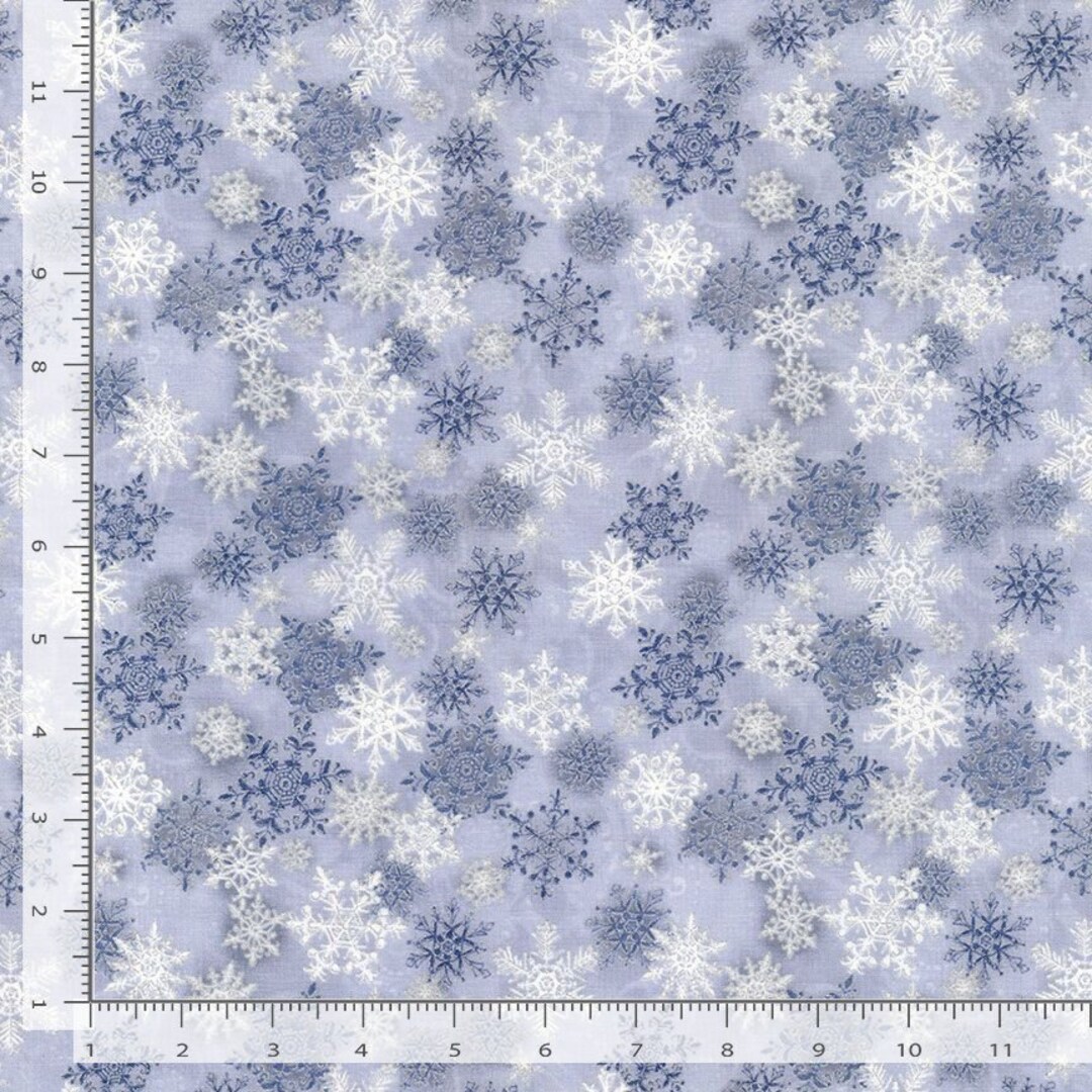 Timeless Treasures Fabric, Quilting Cotton, SNOW-CM1390 GREY, Metallic ...