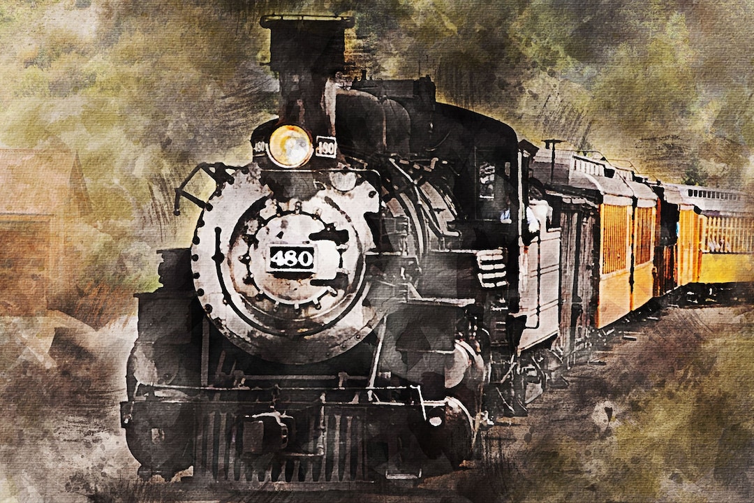 The 480 Locomotive Fabric Panel - AFT-009 - Panel Size is 24” X 16 ...