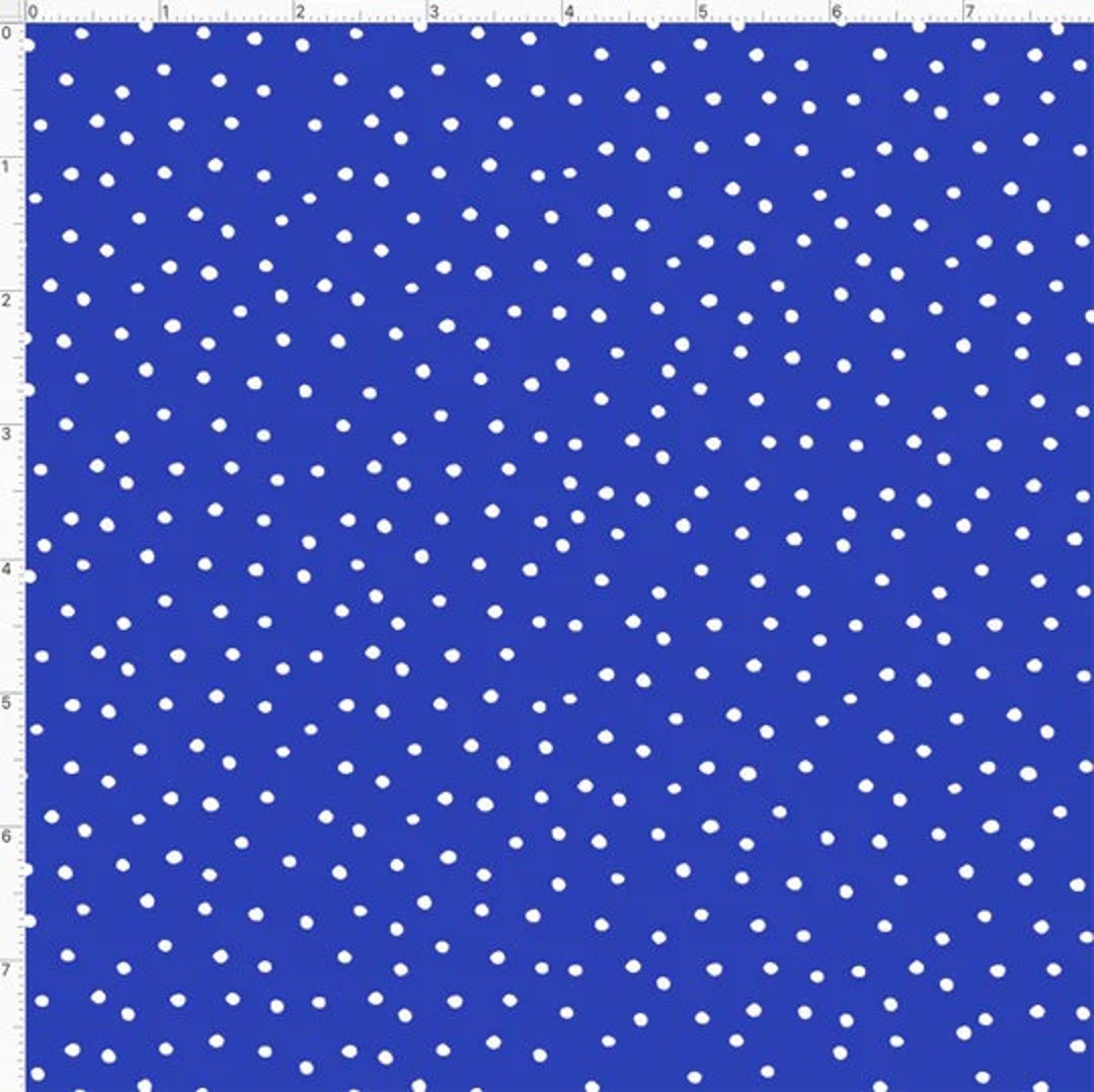 Loralie Designs Fabric, Quilting Cotton, Dinky Dots Blue / White Fabric ...