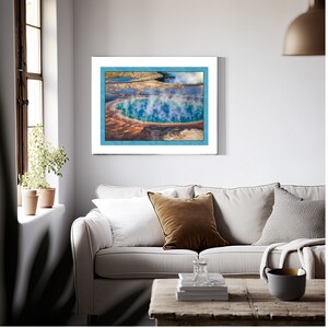 Grand Prismatic Spring Fabric Panel, Quilt Panel, Quilting Cotton ...