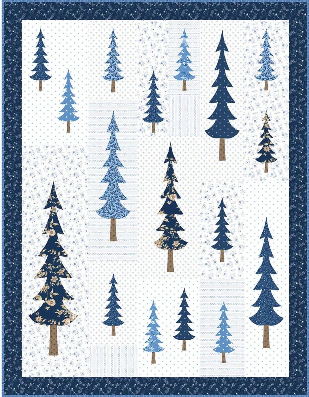 Blue Spruce Quilt Pattern - Designed by Anne Sutton - Bunny Hill ...
