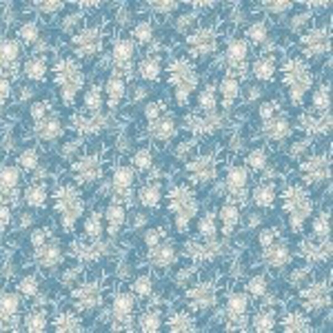 Denim Wispy Floral WP010722 - Sold per Yard - Premium 100% Cotton ...