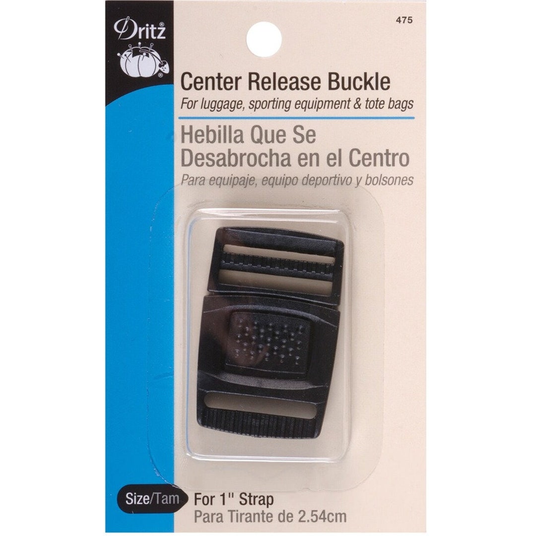 Dritz Buckle Center Release 1 Inch, Black Buckle, One Black Plastic ...
