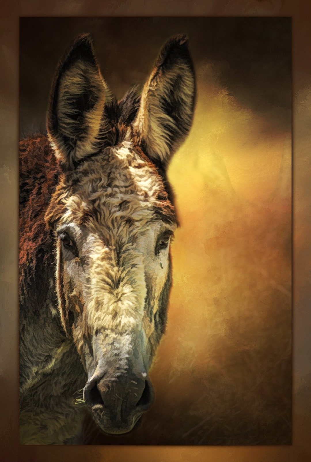 Lonely Donkey Fabric Panel - AFF-003, Panel Size is 16” X 23.75 ...