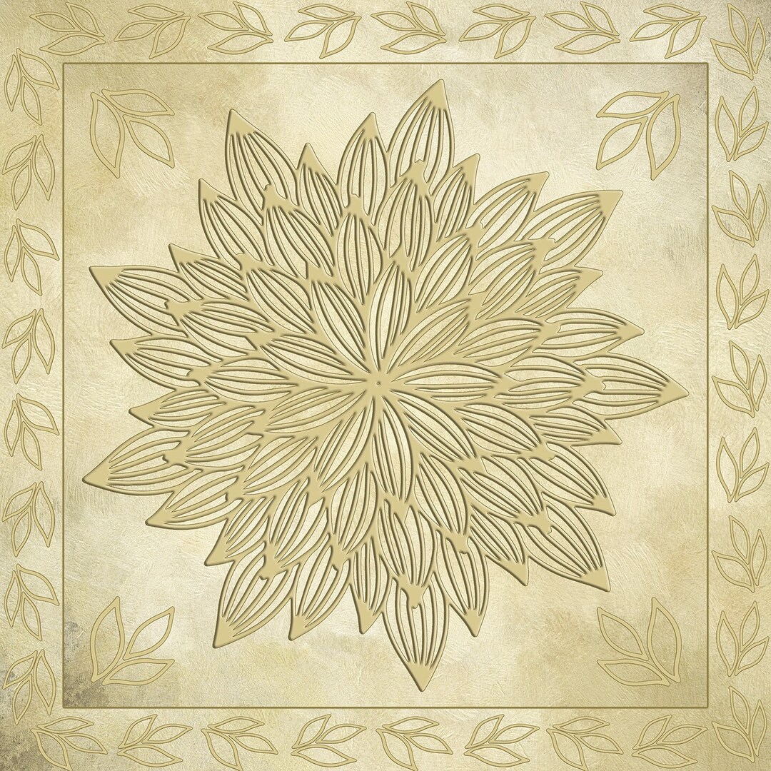 Cream on Cream Mandela Fabric Panel - MAK-002, Panel Size is 26” X 26 ...