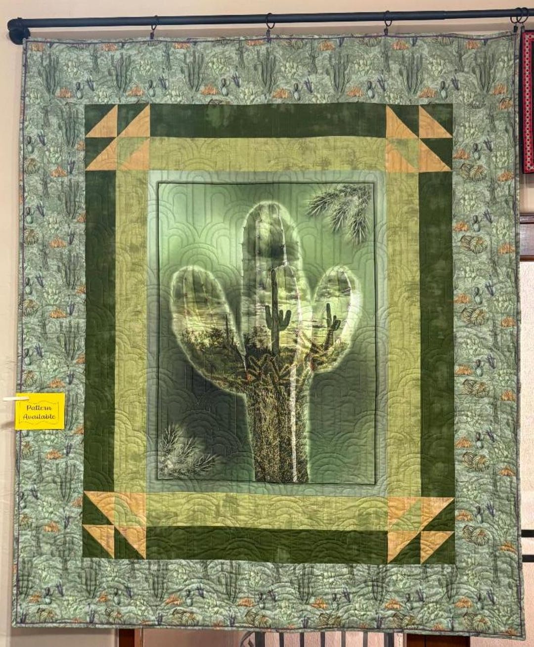 Cactus Within a Cactus Quilt Kit Complete Quilt Kit From Quilt Central ...