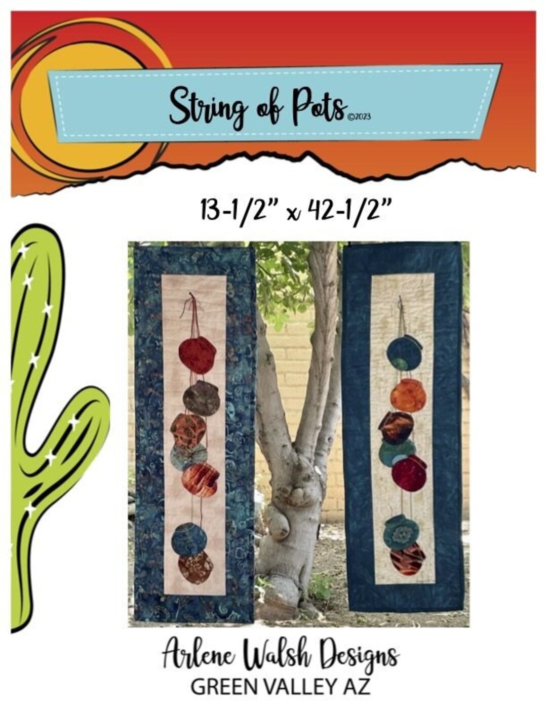 String of Pots Quilt Pattern - an Arlene Walsh Design, Southwest ...