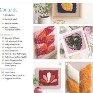 Pretty Punch Needle Book, 13 Fun and Colorful Projects for Beginners ...