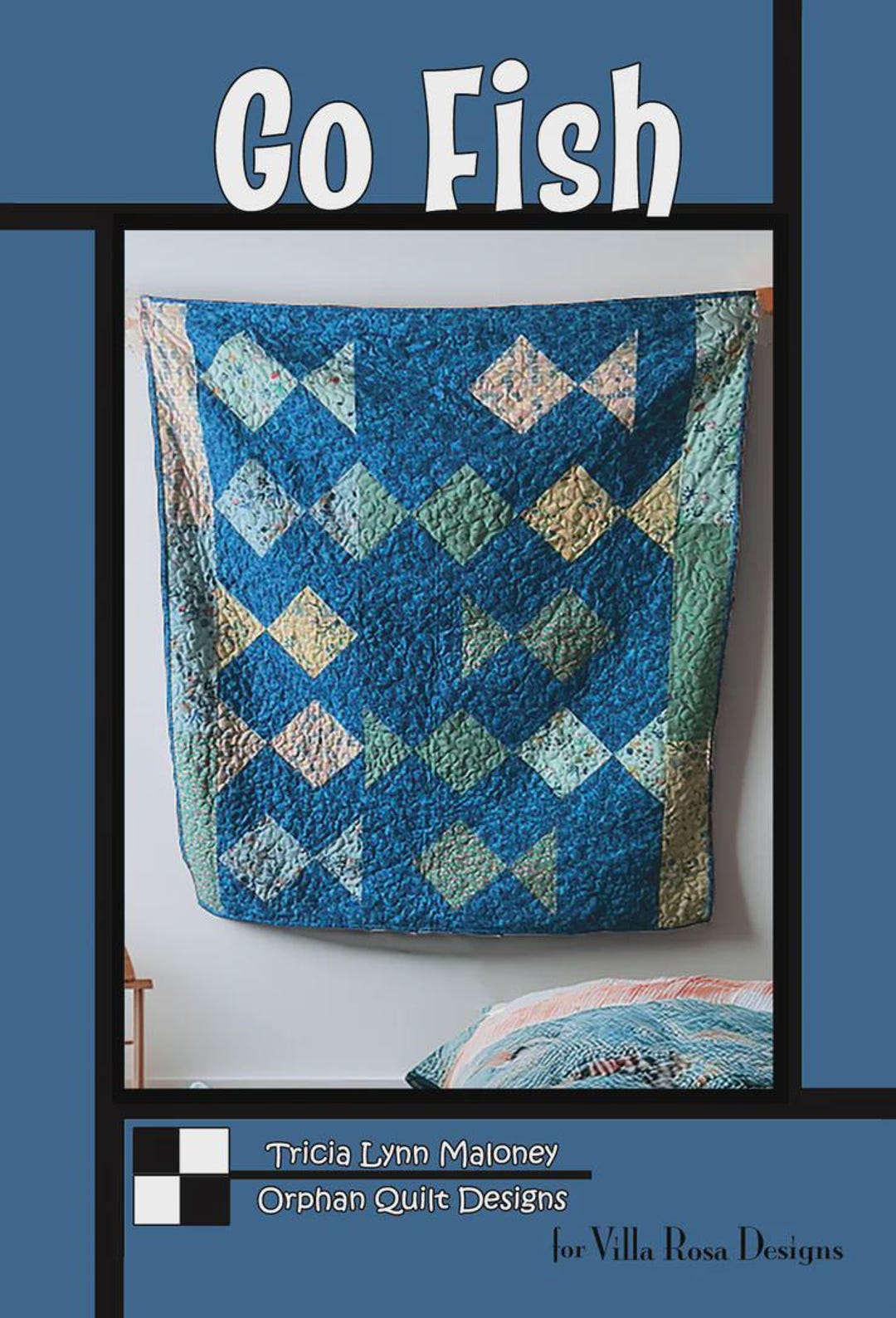 Go Fish Pattern Card - Villa Rosa Designs - 46" X 52" Pattern - Etsy