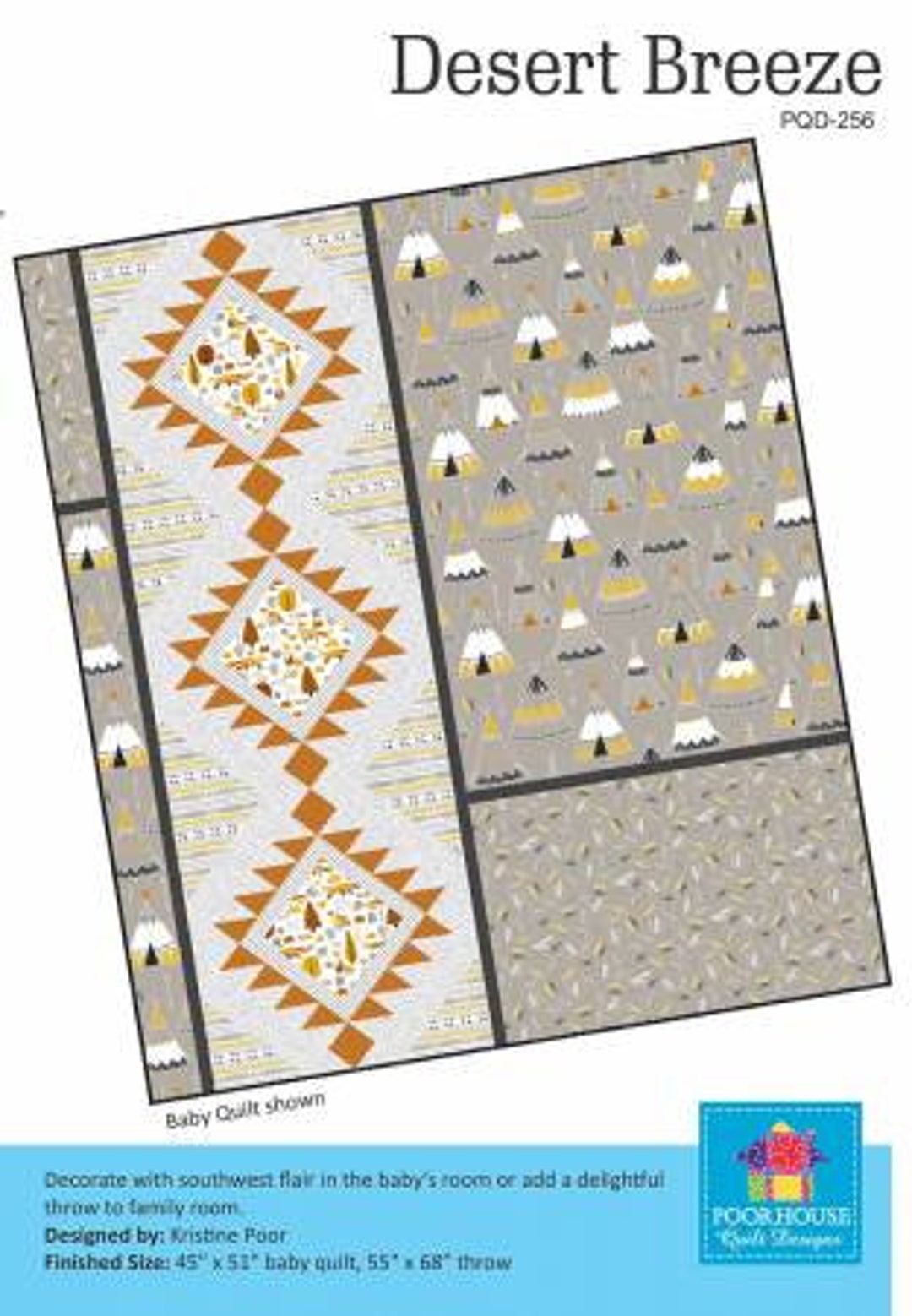 Desert Breeze Quilt Pattern From Poorhouse Quilt Designs by Poor ...