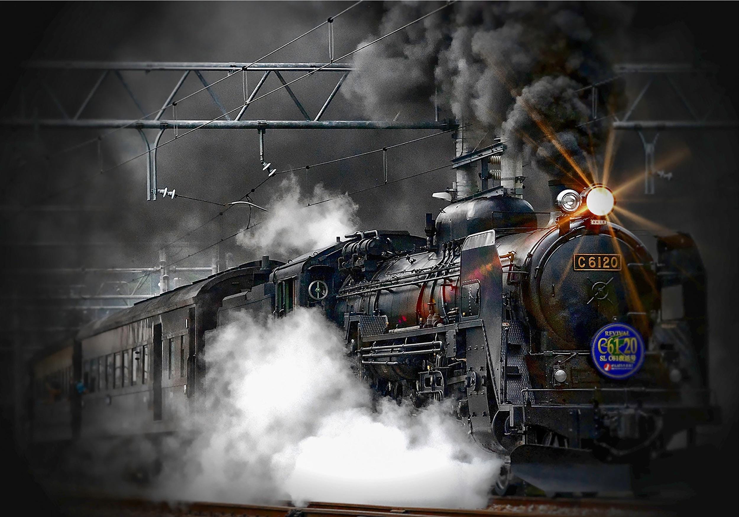 The 6120 Locomotive Fabric Panel - AFT-017 - Panel Size is 24” X 17 ...