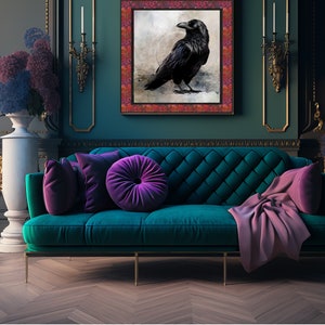 The Raven Fabric Panel, Quilt Panel, Quality Quilting Cotton Fabric ...