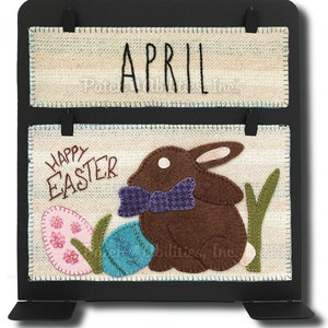 MM13-4 April Monthly Calendar Pattern - Calendar Series Stand Sold ...