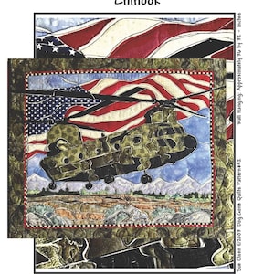 Chinook Helicopter Quilt Pattern, Approximately Size 36” X 32”, Design ...