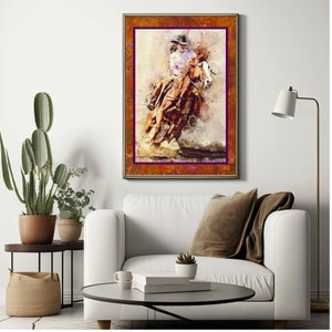 The Barrel Racer Fabric Panel, Quilt Panel, Quality Quilting Cotton ...