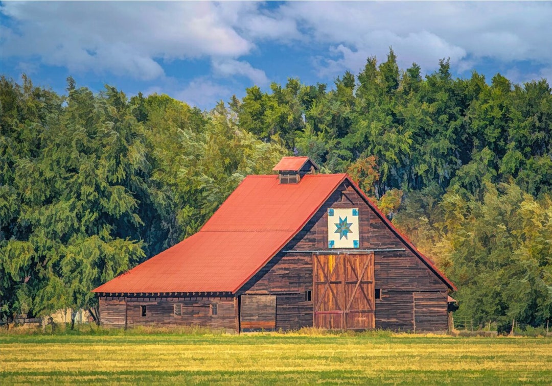 On the Barn Quilt Trail - FAR-009, Panel Size is 20” X 14”, Quality ...