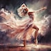 Ballet Dancer Fabric Panel - MAD-008, Panel Size is 17” X 17”, Quality ...