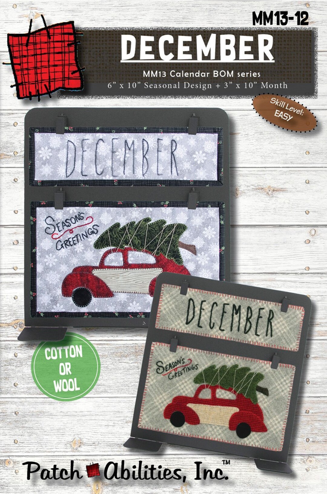 MM13-12 - December Monthly Calendar Series Pattern - Calendar Series ...