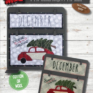 MM13-12 - December Monthly Calendar Series Pattern - Calendar Series ...