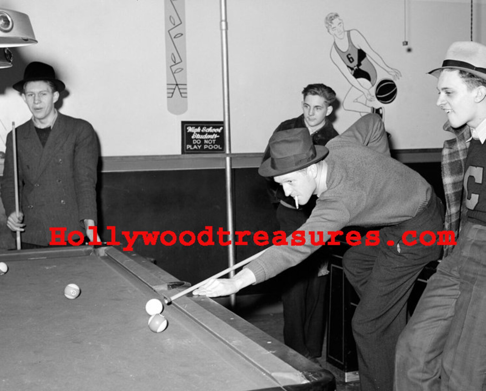 Pool Hall Poster~pool Punks ~playing Pool~pool~entertainment Room ...