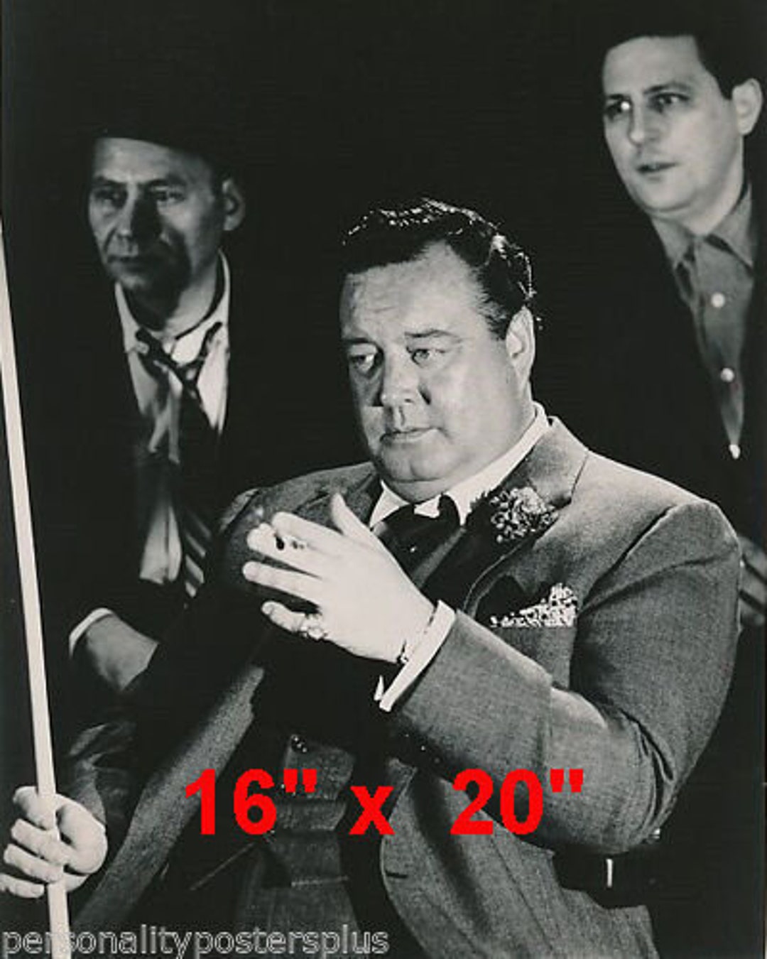 Jackie Gleason~the Hustler~billiards~shooting Pool~playing Pool~photo ...