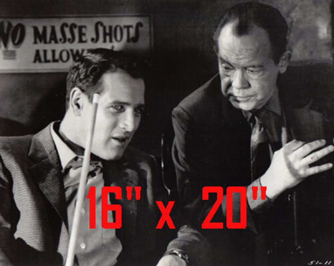 Paul Newman 'the Hustler' Pool Hall Print (16x20) - Etsy