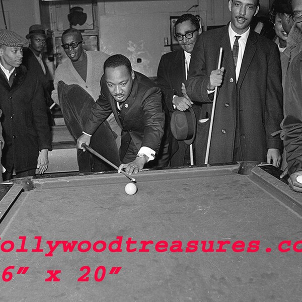 Martin Luther King Shooting Pool Poster - Etsy