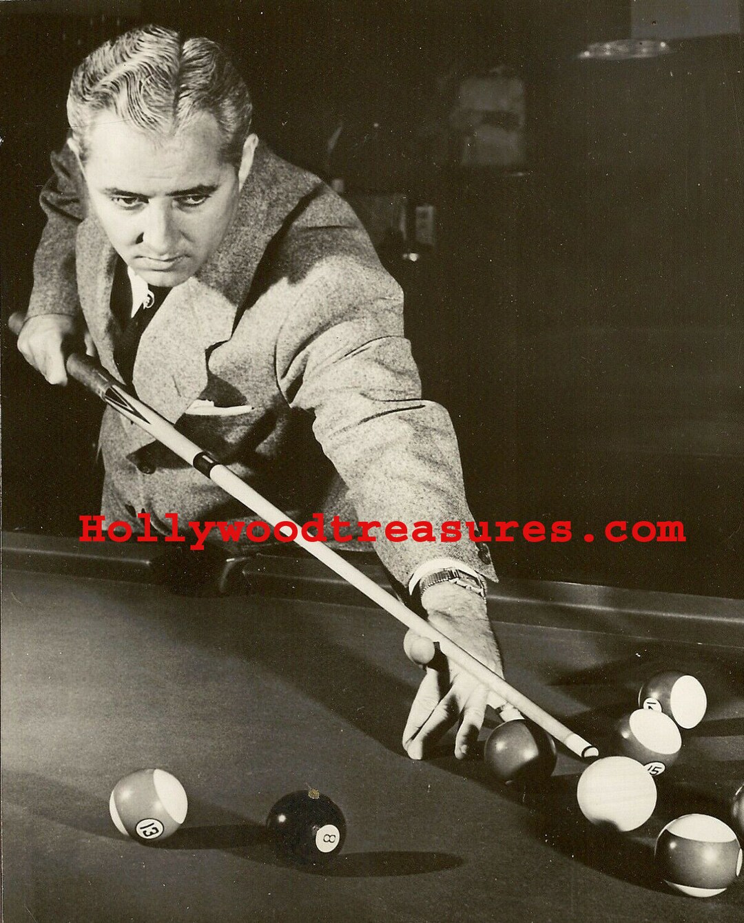 Willie Mosconi~playing Pool~champion~billiards~shooting Pool~16"x 20 ...