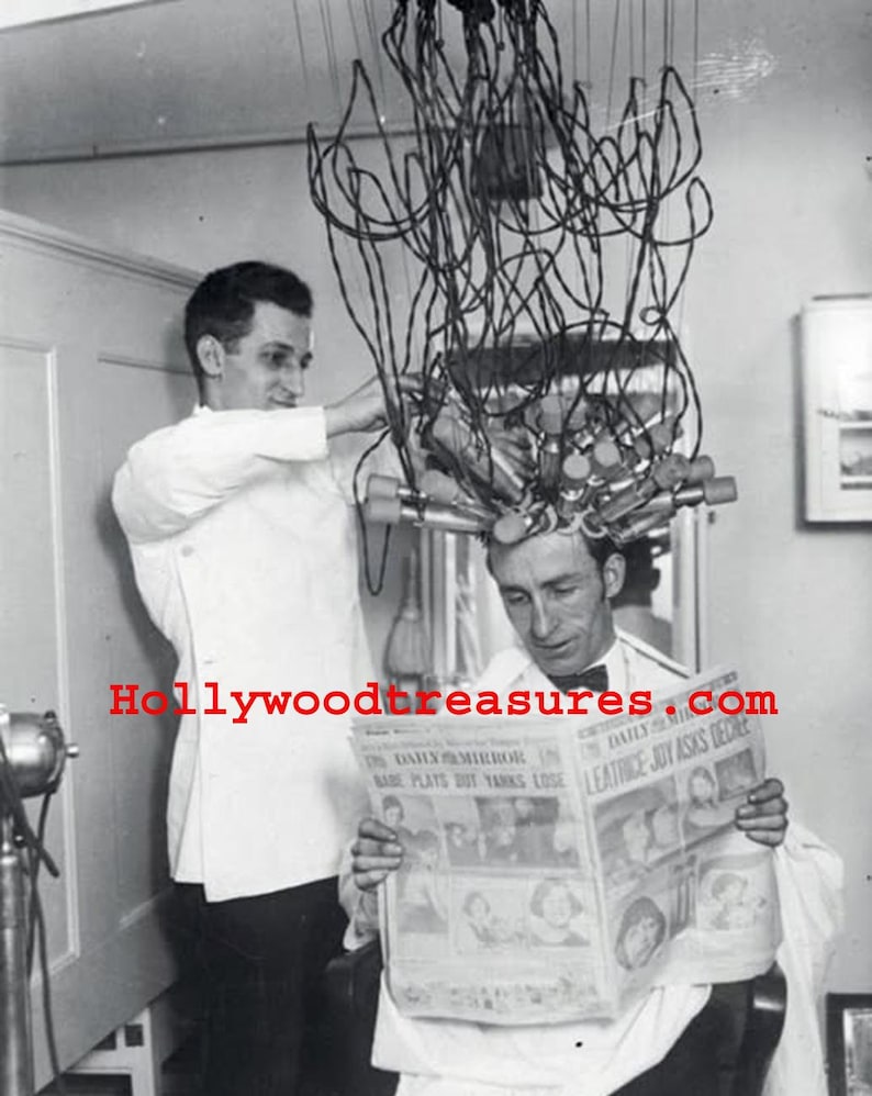 Mens Perm~1925~salon Decor~hair Salon~ Barbershop Decor~poster ~photo ...
