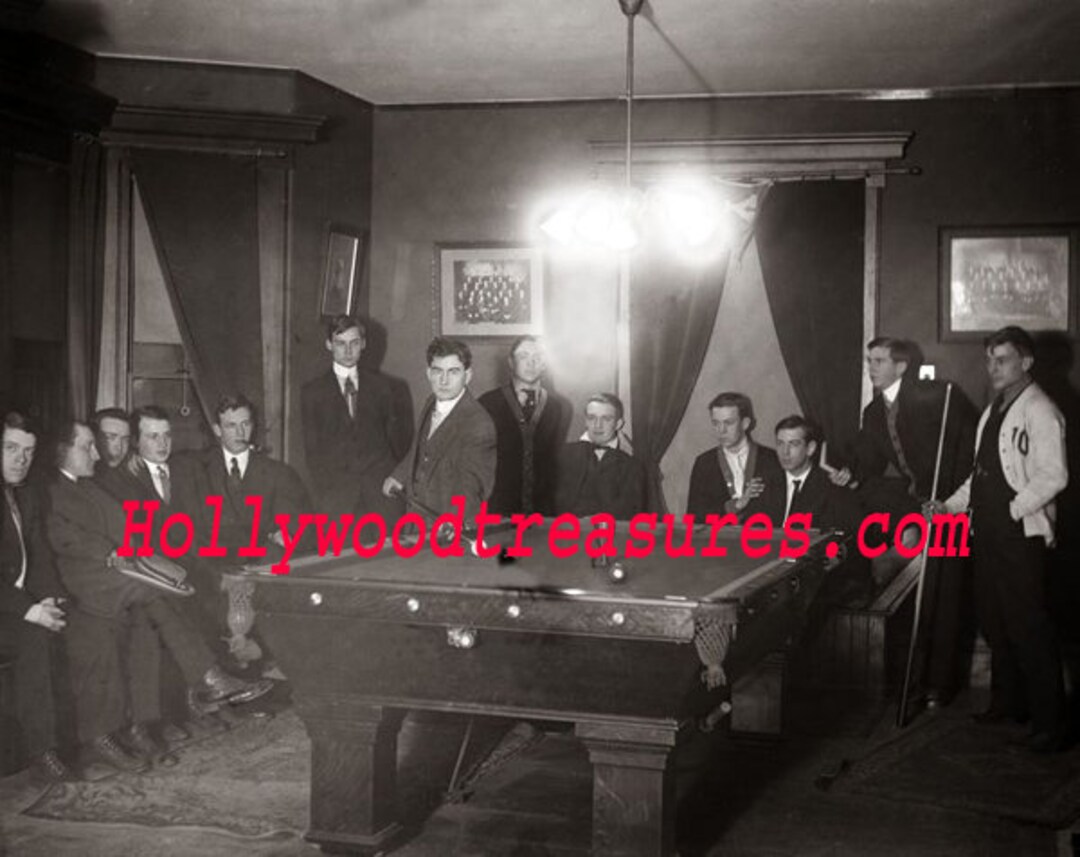 Yale University~billiards~1910~shooting Pool~playing Pool~photo~poster ...