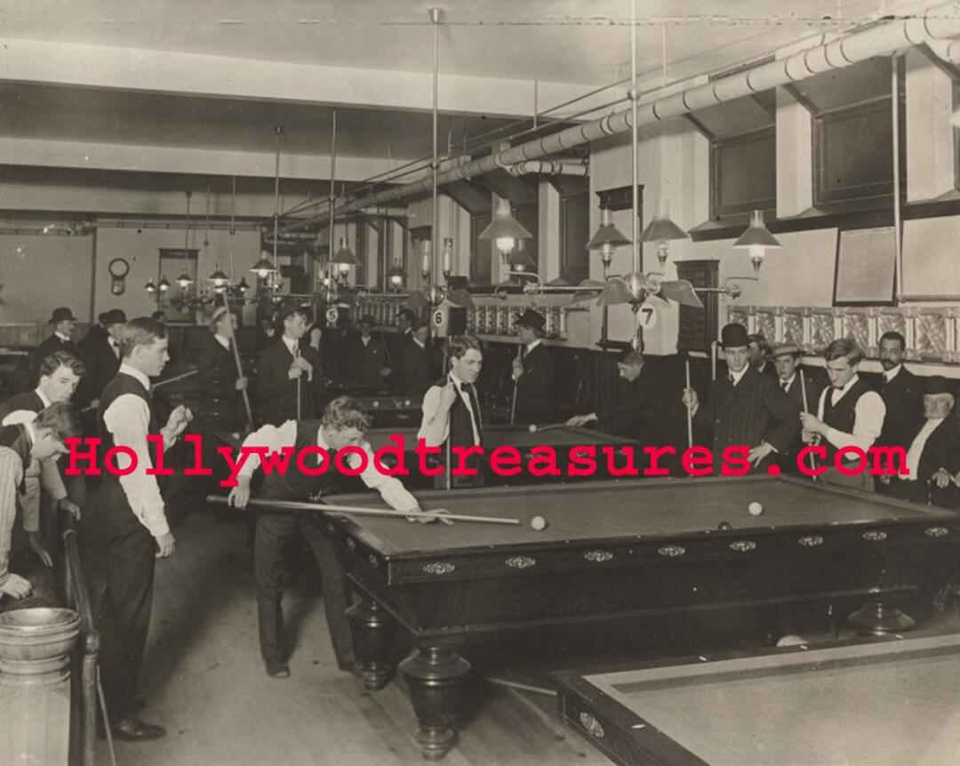 Pool Hall Poster~ 1910~playing Pool~pool~billiards~playing Pool~poster ...