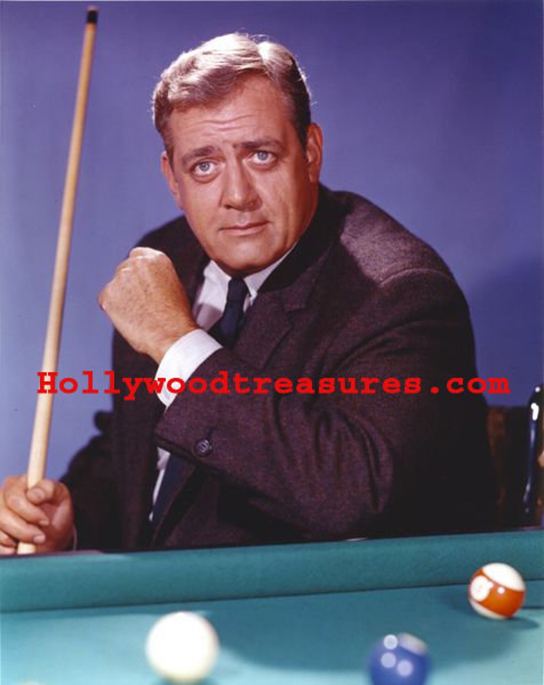 Raymond Burr Playing Pool, Vintage Photo Print (16x20) - Etsy UK
